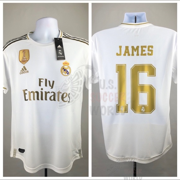 adidas | Shirts | James Rodrguez 6 Real Madrid Home Soccer Jersey ...